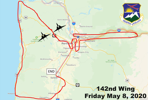 Oregon Air National Guard Salutes Frontline Workers Friday | Catch ...