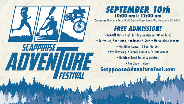 2022 Scappoose Adventure Festival @ Veteran’s Park | FREE, Live Music ...