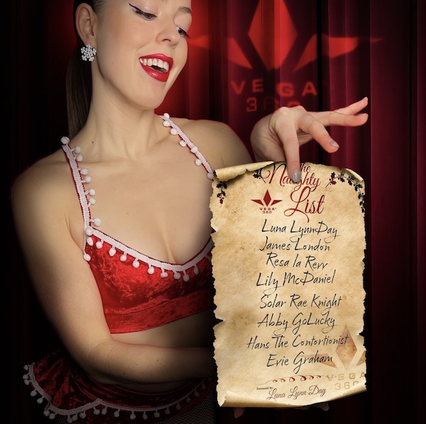 Luna Lynn Day presents The Naughty List @ Vega 360 | Seductive Holiday Spectacular Featuring ...