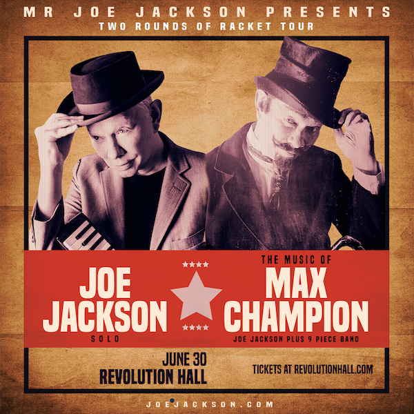 Win Tickets ($78): Joe Jackson Solo and The Music of Max Champion ...