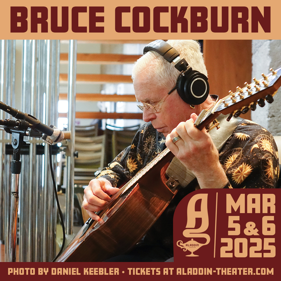 Win Tickets ($87): Bruce Cockburn @ Aladdin Theater | Folk, Jazz, Rock ...