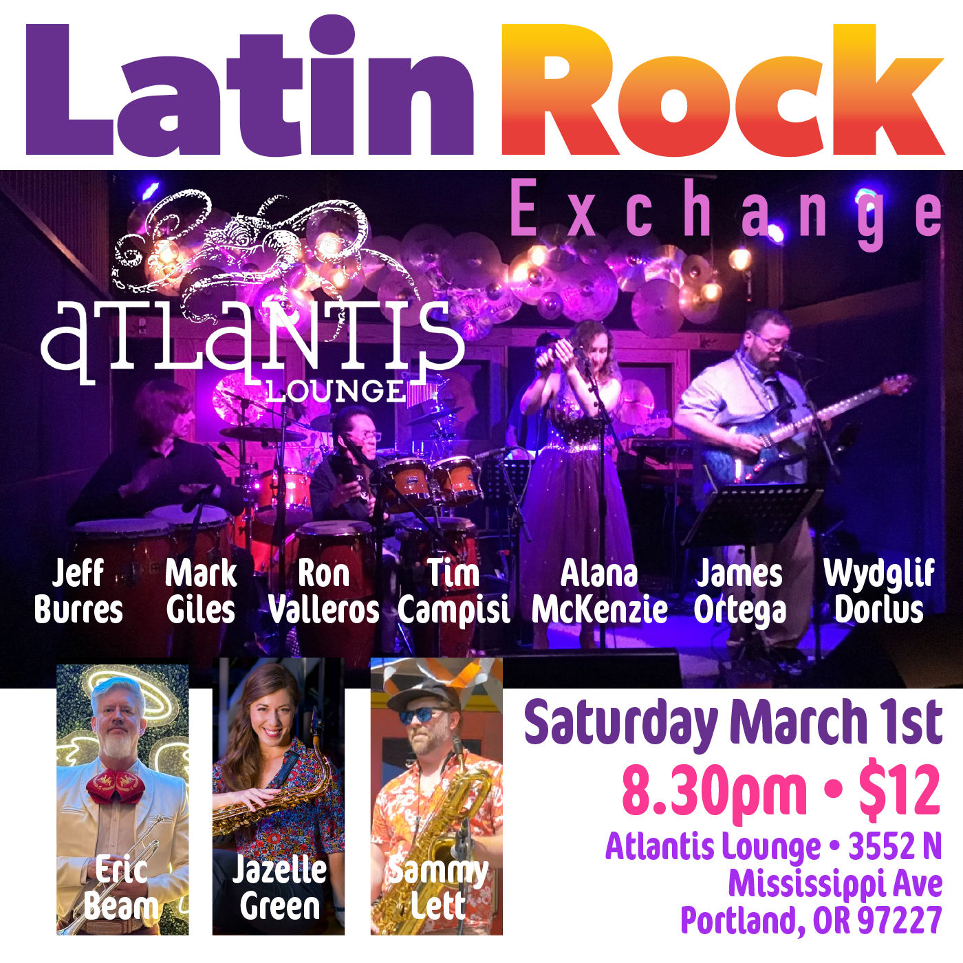 Latin Rock Exchange @ Mississippi Pizza Pub – Atlantis Lounge | Latin ...