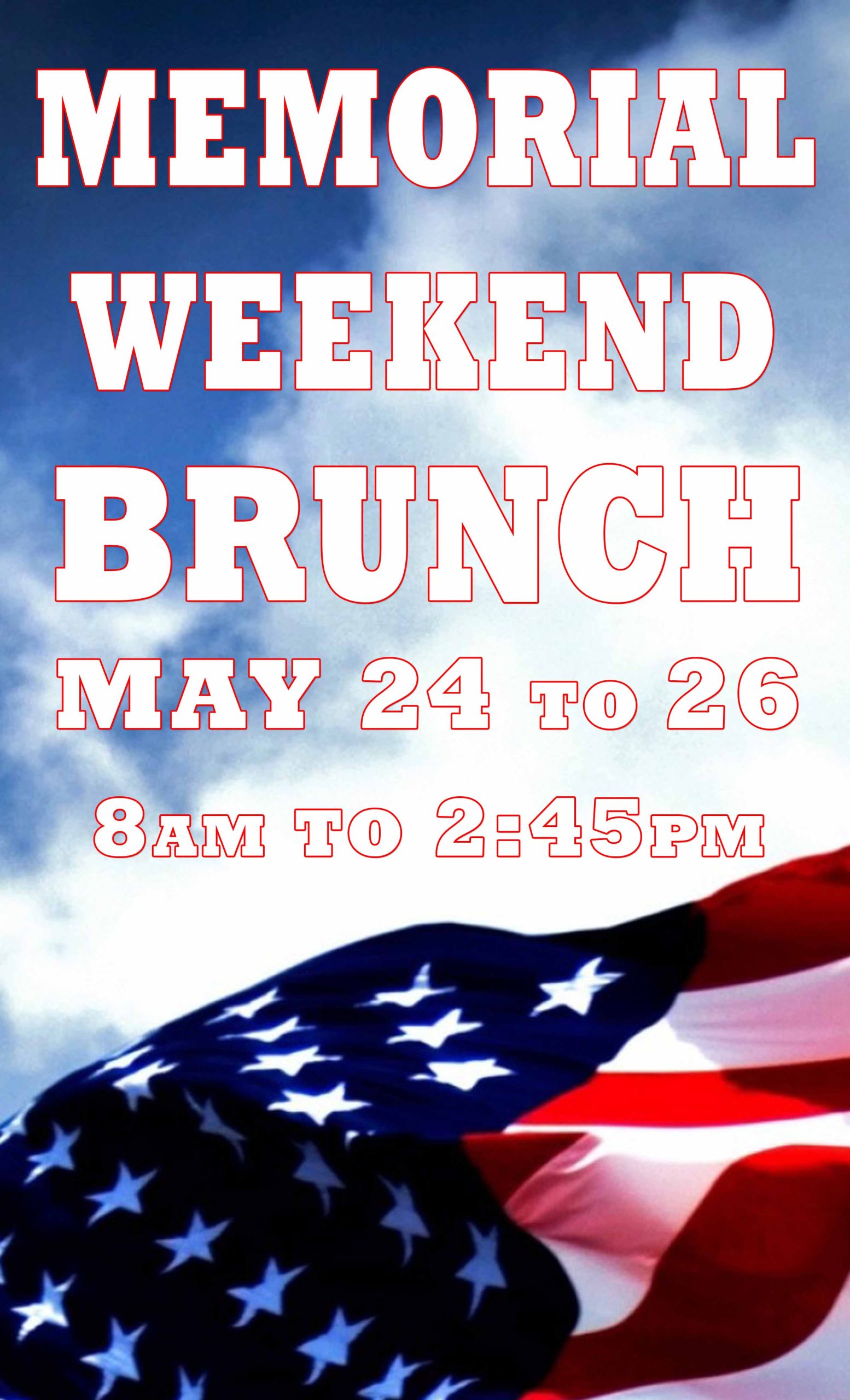 2025 Memorial Day Weekend Brunch @ The EastBurn | Large Tables, Patio ...
