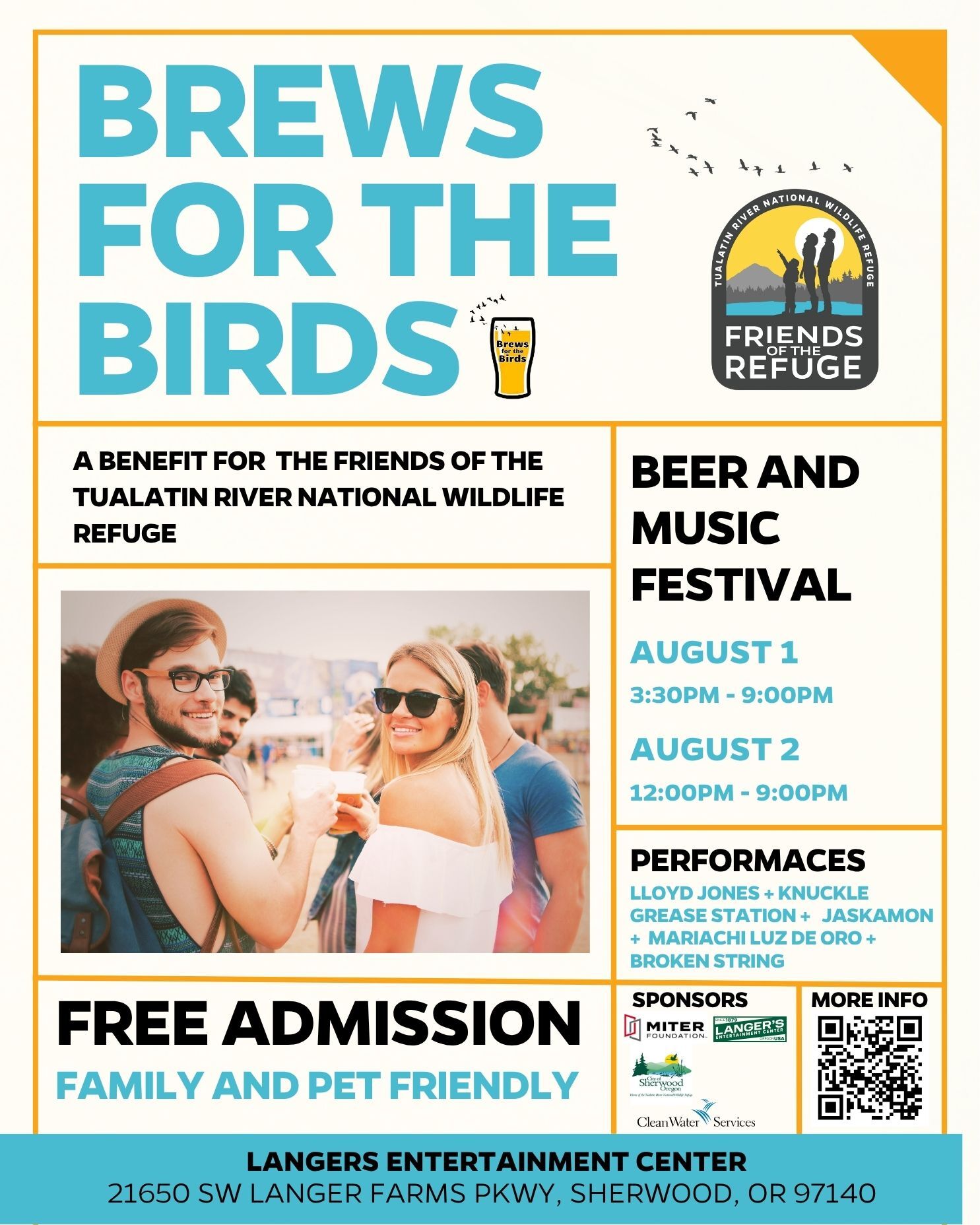 2025 Brews for the Birds @ Langer’s Entertainment Center | FREE, Beer ...