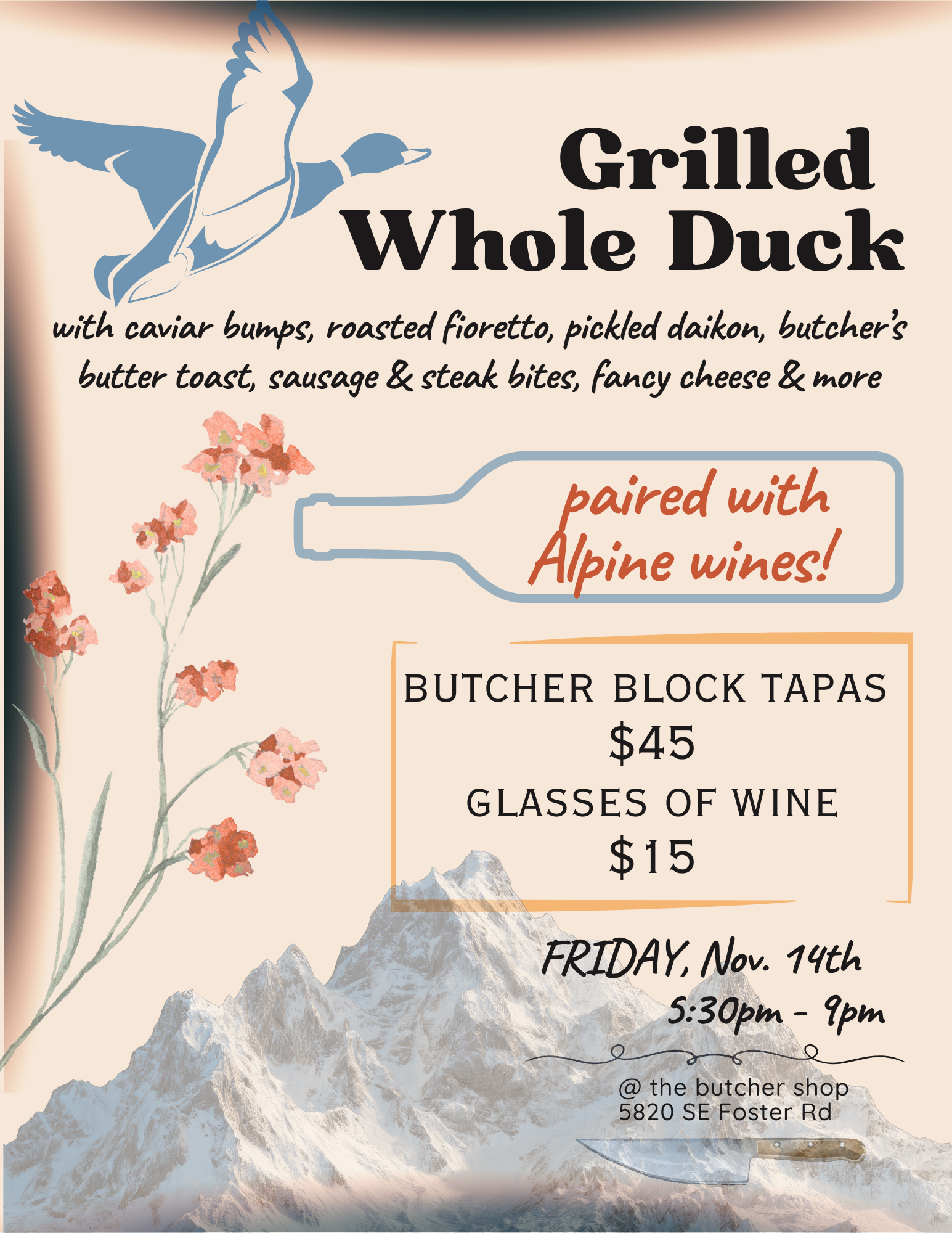 Albariza Wine Bar @ Meatstuff | Grilled Whole Duck, Caviar Bumps ...