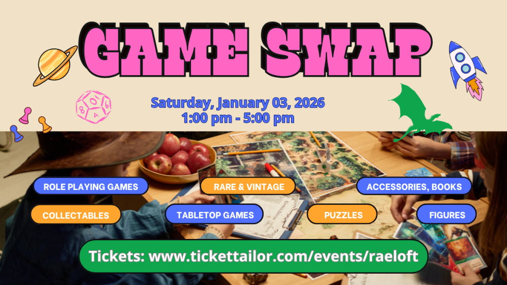 PDX Game Swap @ Rae Loft | Find Used, New, Rare & Vintage Games, RPG ...