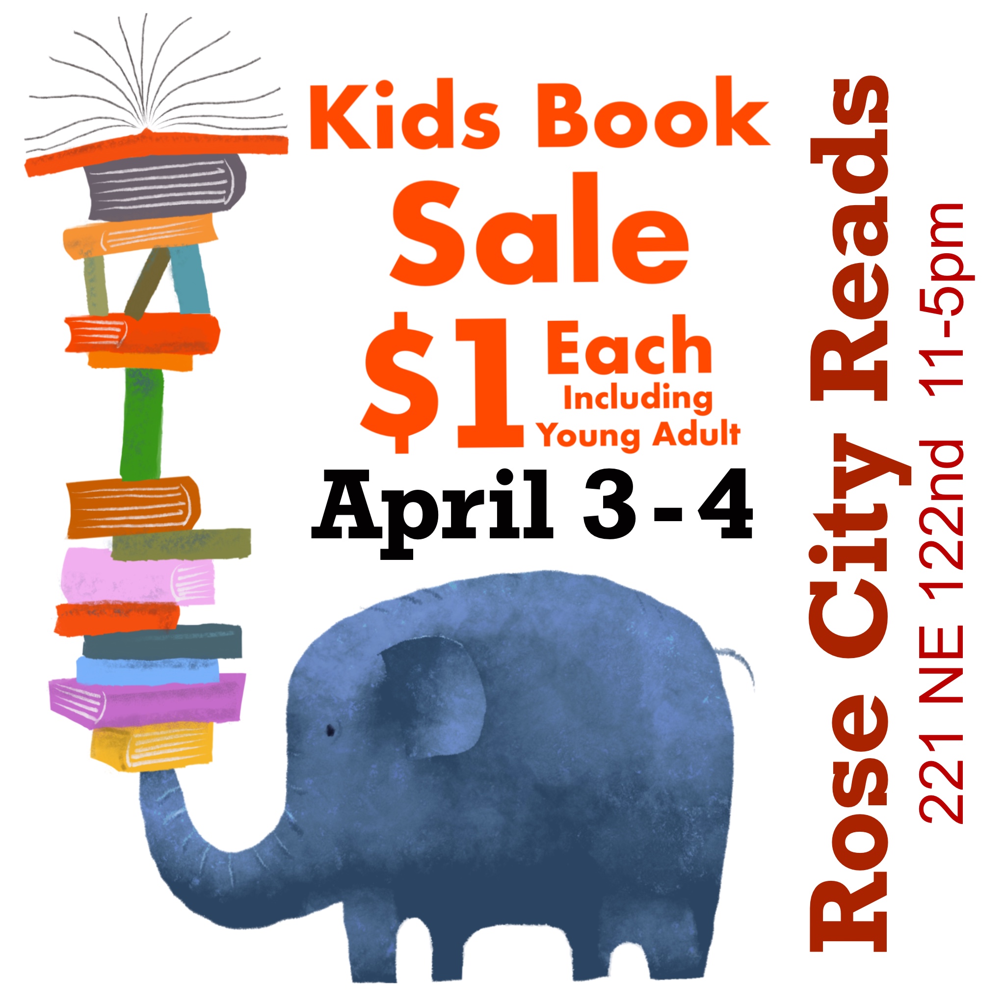 Kids Flash Book Sale @ Rose City Reads | YA & Kids $1 Books - PDX Pipeline
