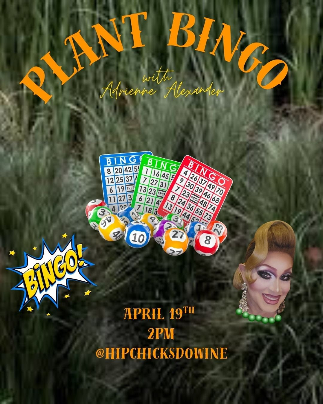 Plant Bingo @ Hip Chicks Do Wine | Drag, Plant Prizes, Wine - PDX Pipeline